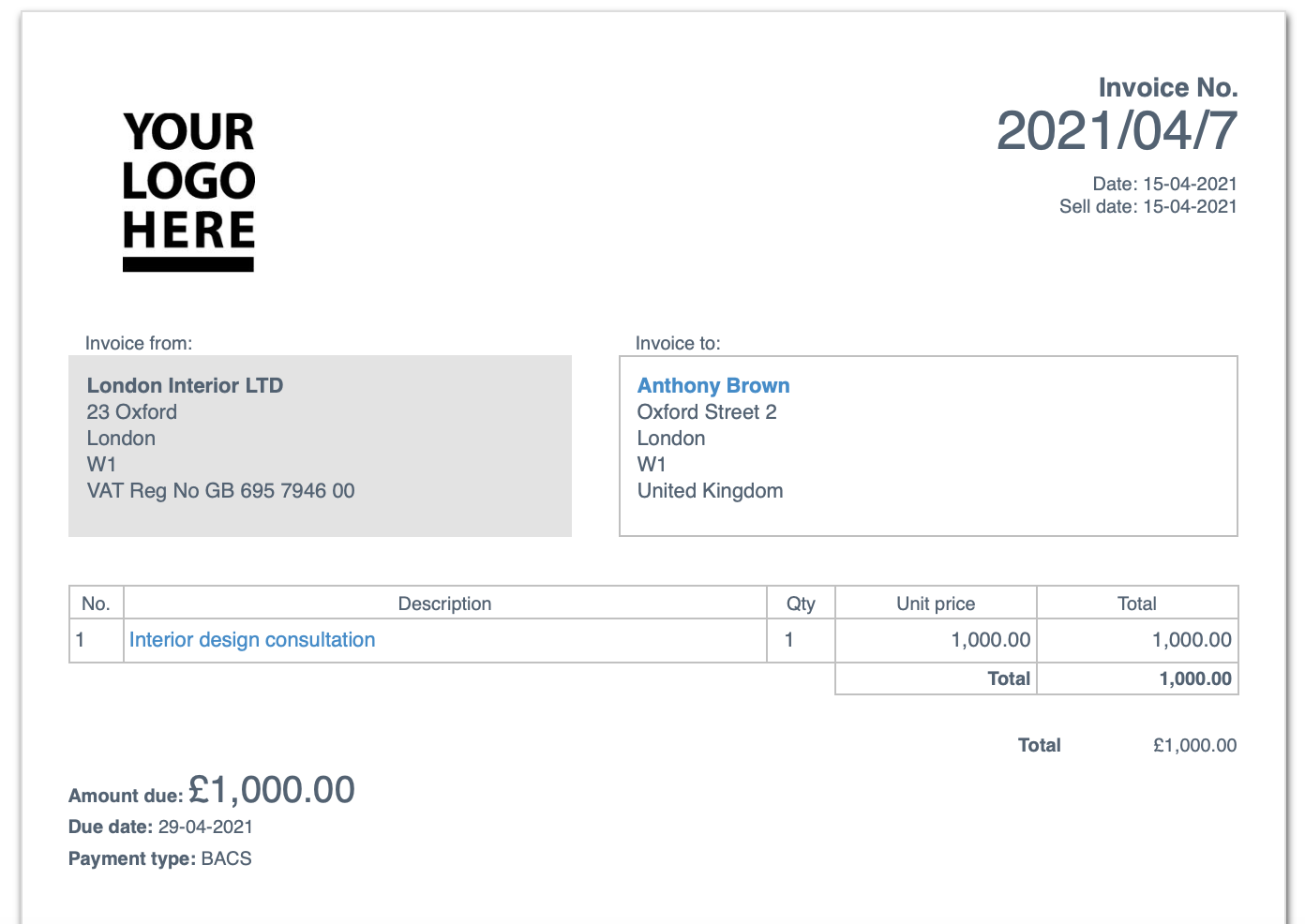 View Free Invoice Template Pdf Format Pictures Invoice Template Ideas